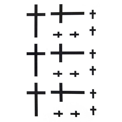 Christian Cross temporary tattoo - Religious fake tattoos - ArtWear Tattoo